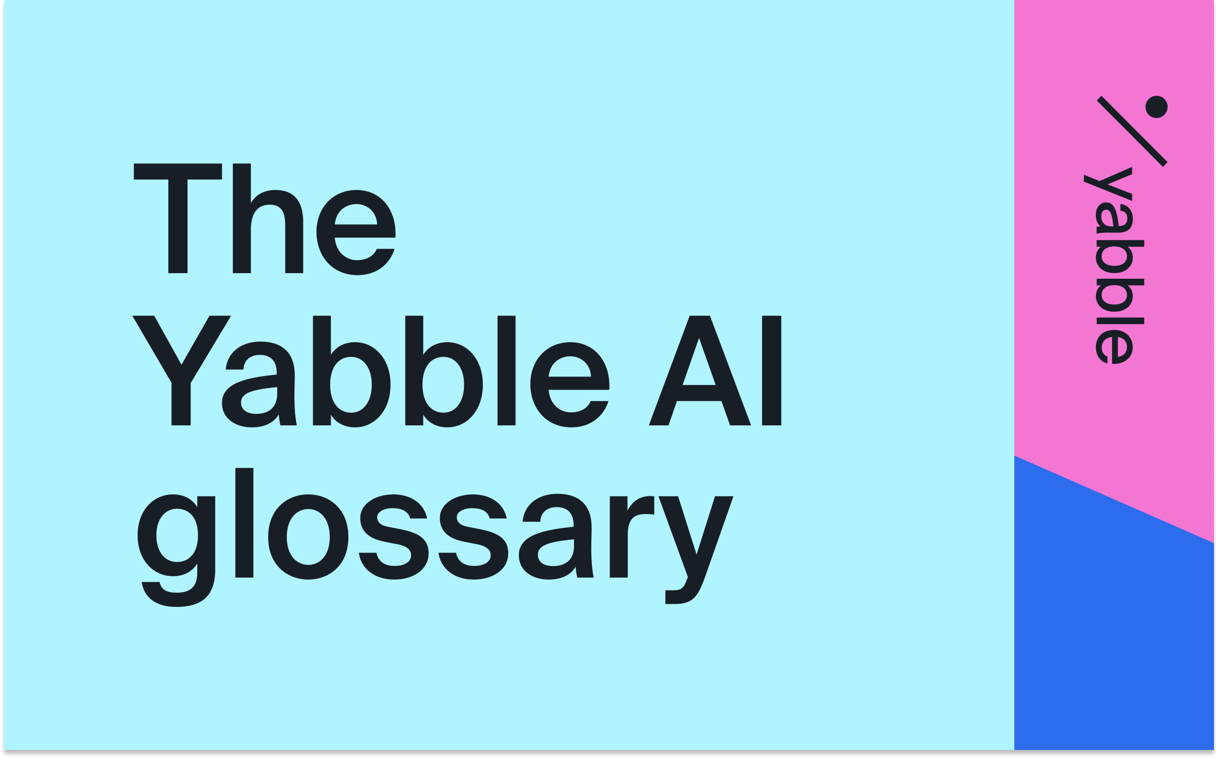 AI 101: a glossary