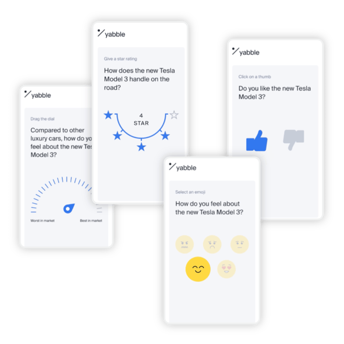 Survey & Audience Tools | Yabble